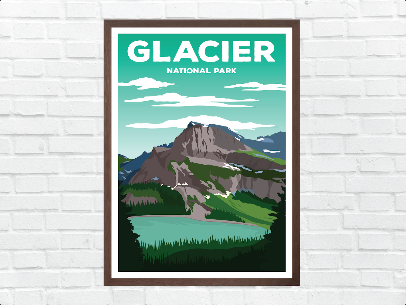 Glacier National Park Poster | Glacier Wall Art Print – ParksPosters